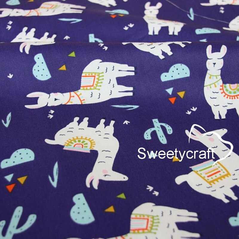 160*50cm Cactus Alpaca Printed Cotton Cloth Sewing... – Vicedeal