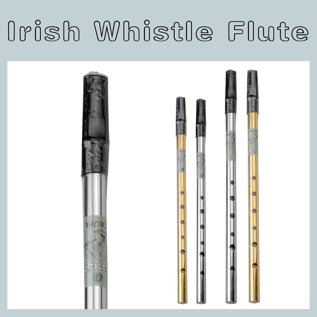 LOOK MUSIC Brass Irish Penny Whistle Key of C Key ... – Grandado
