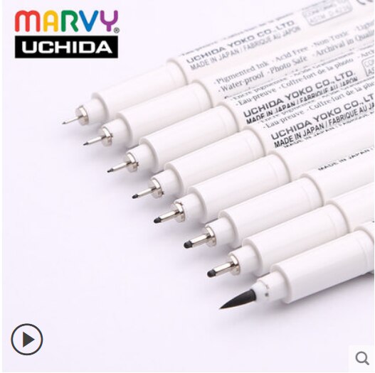 MARVY 6/8 pcs soft head drawing needle pen sketch ... – Grandado