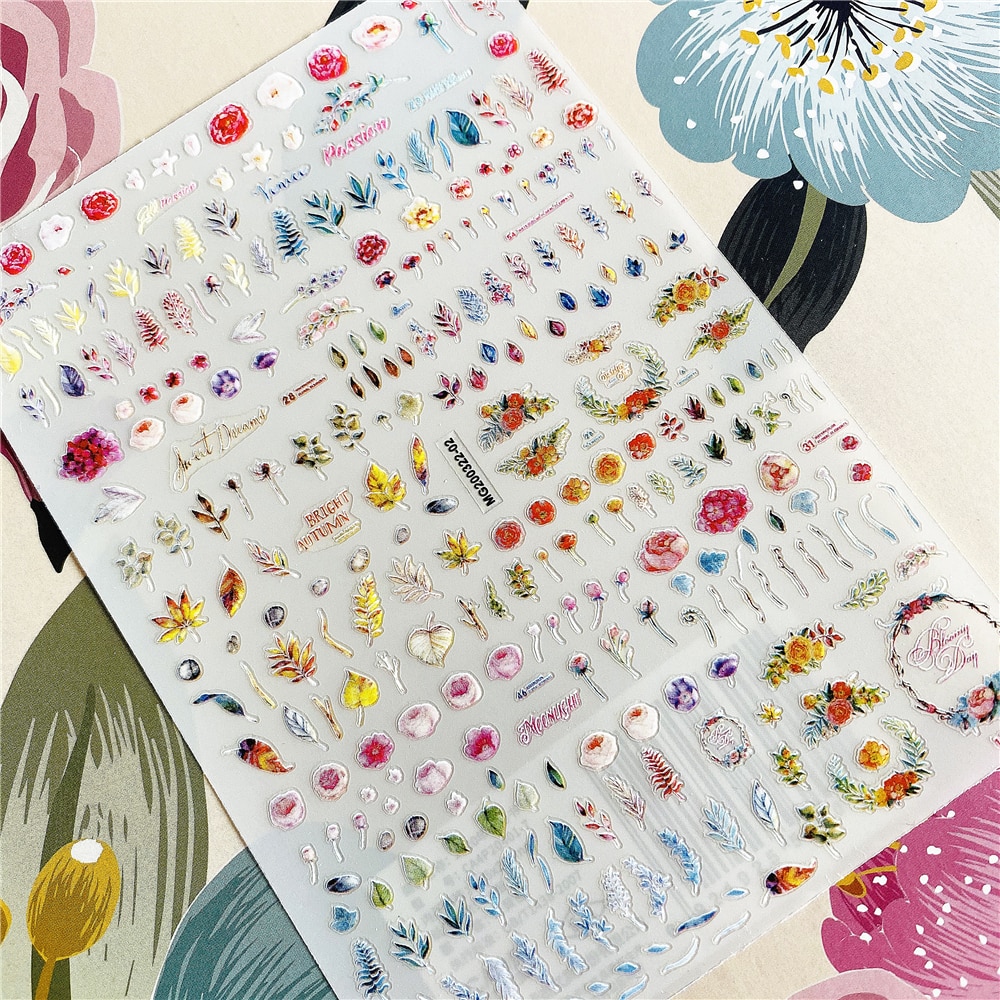 MG200322-02 MG200322-03 DIY plants 3D Back glue Na... – Grandado