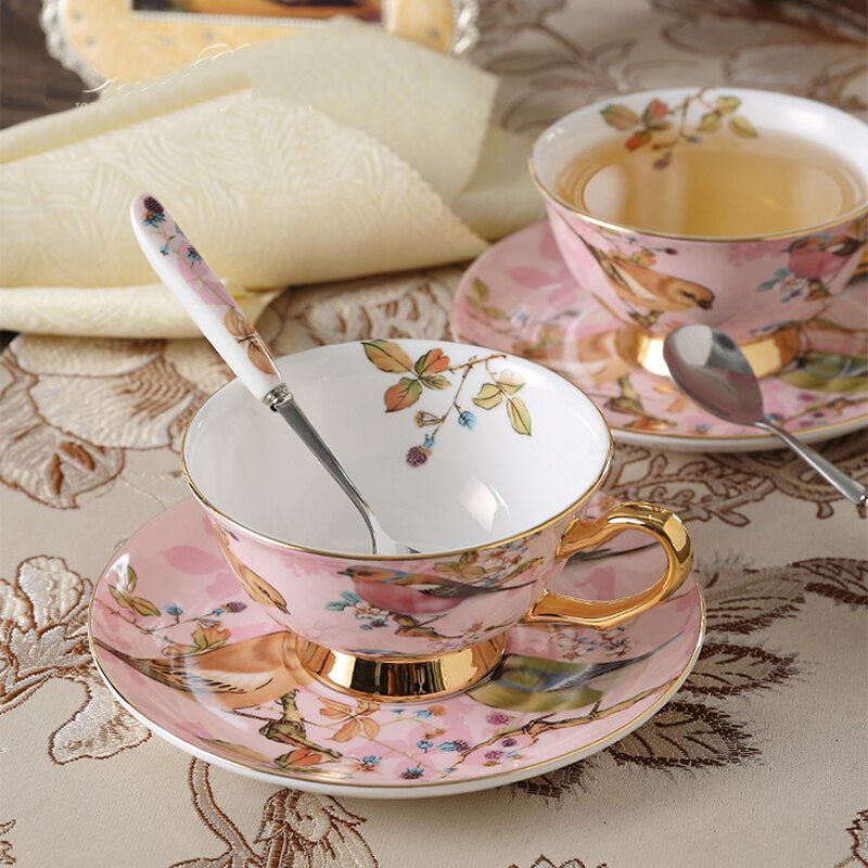 Exquisite pastoral bird ceramic coffee cup Beautif... – Grandado