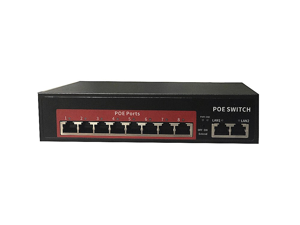 8CH Port POE 120W Ethernet Switch IEEE802.3 at/af ... – Vicedeal