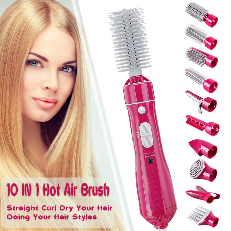 One Step Hair Dryer Brush 10 in 1 Air Brush For Cu... – Vicedeal