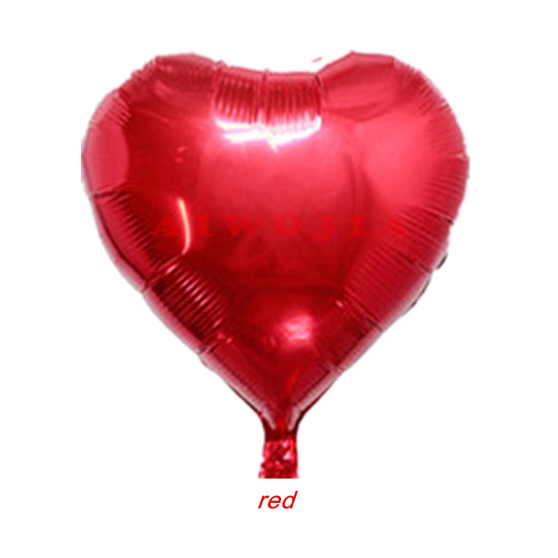 10 Inch heart Foil Birthday Balloons Air Helium Ba... – Grandado