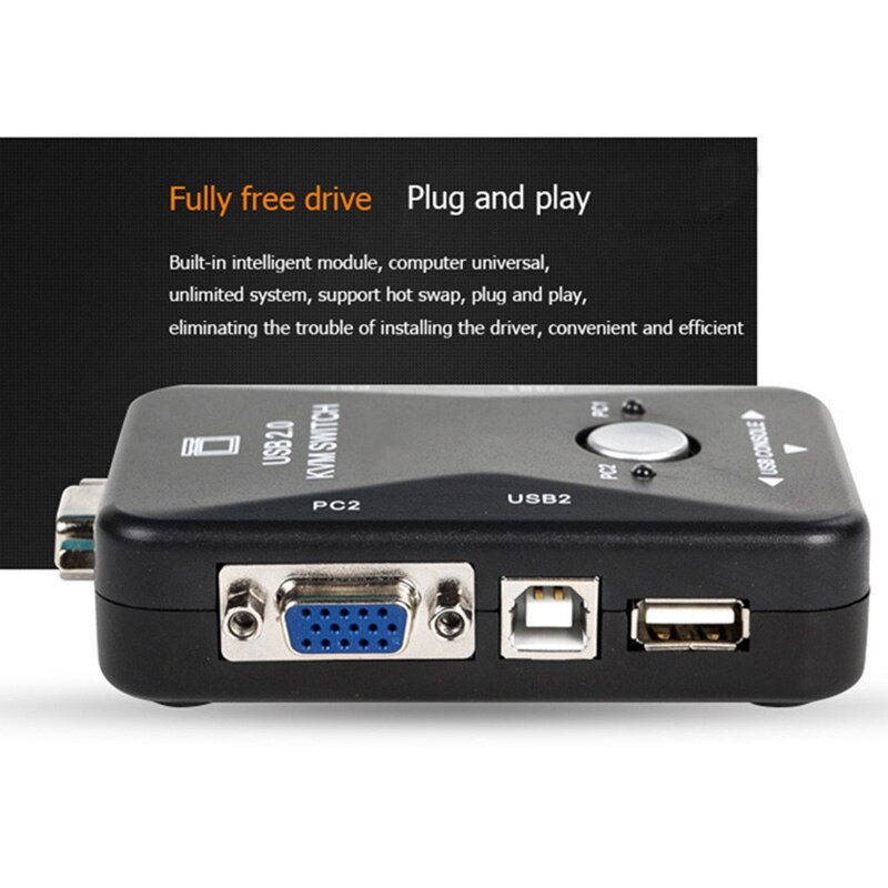 Usb 2.0 Kvm Switch 2 Port Usb Switcher 1920*1440 V... – Grandado