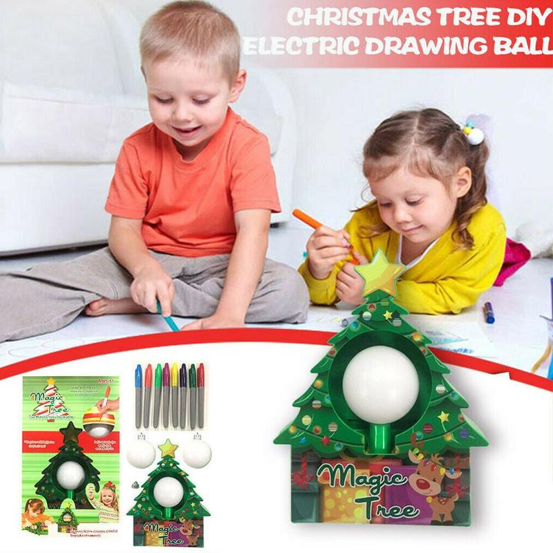 Kids DIY Craft Drawing Toy Set Christmas Tree Deco... – Vicedeal
