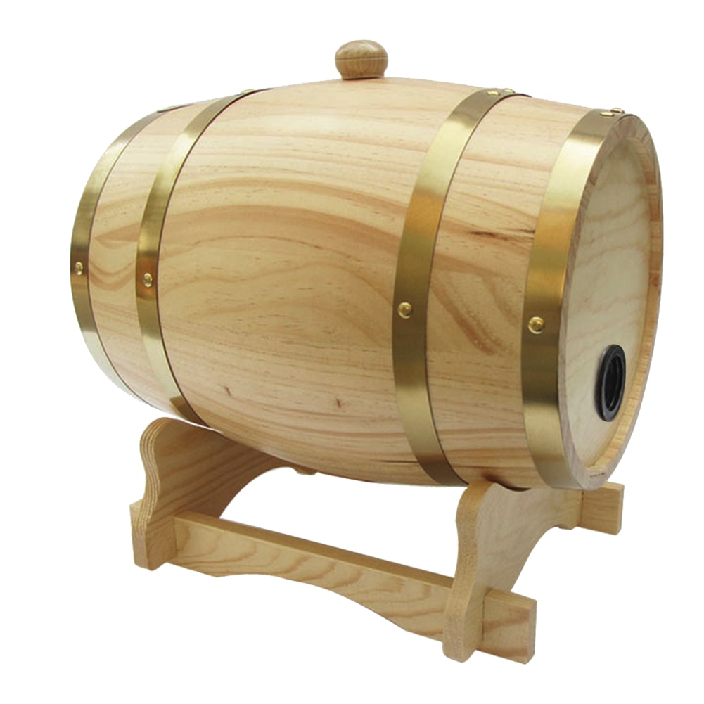 3L Beer Brewing Wooden Rum Display Wine Barrel Por... – Vicedeal