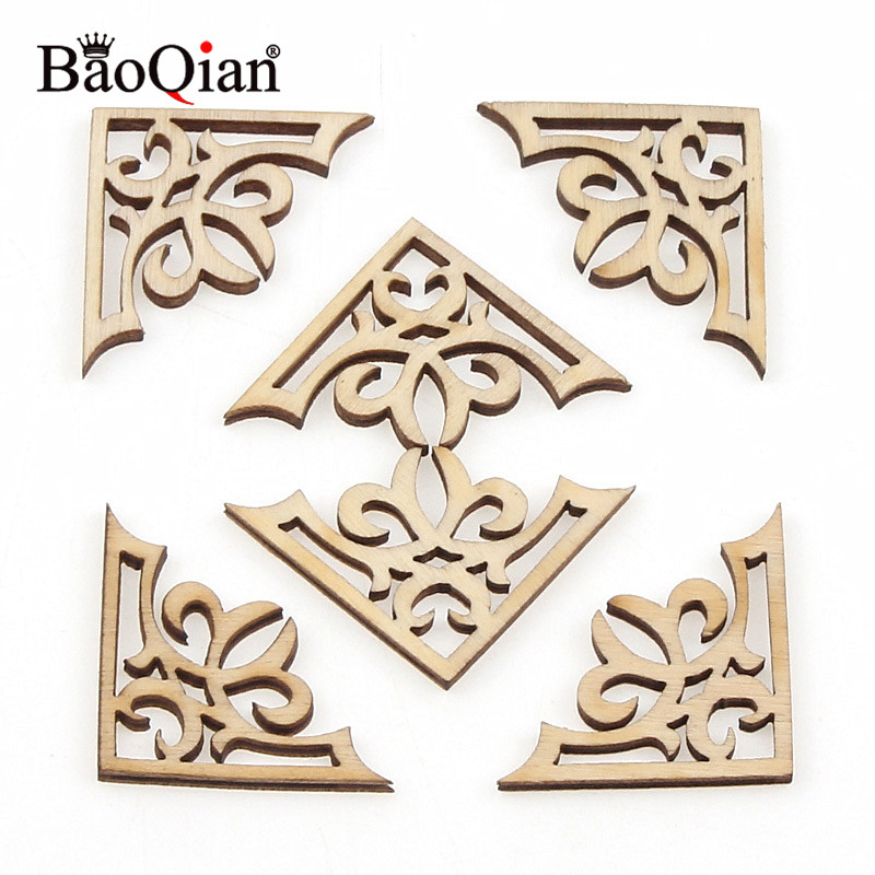 10Pcs Natual Lovely Animal Pattern Wooden DIY Wood... – Vicedeal