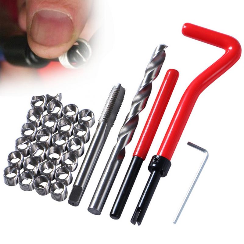 30Pcs Tap Wrench Cutter Repair Kit Hand Tools Red ... – Grandado