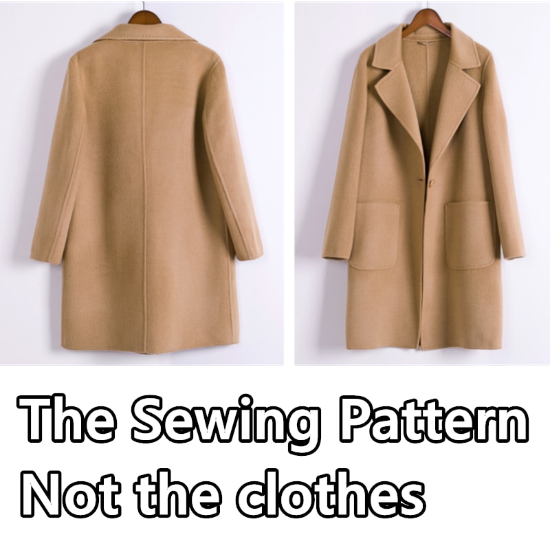 Sewing Patterns for Women's coat windbreaker Templ... – Grandado