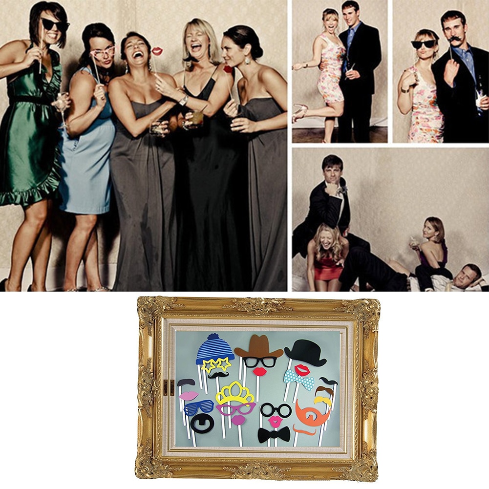 Photo Booth Large Picture Frame & 2Photo Prop Wedd... – Grandado