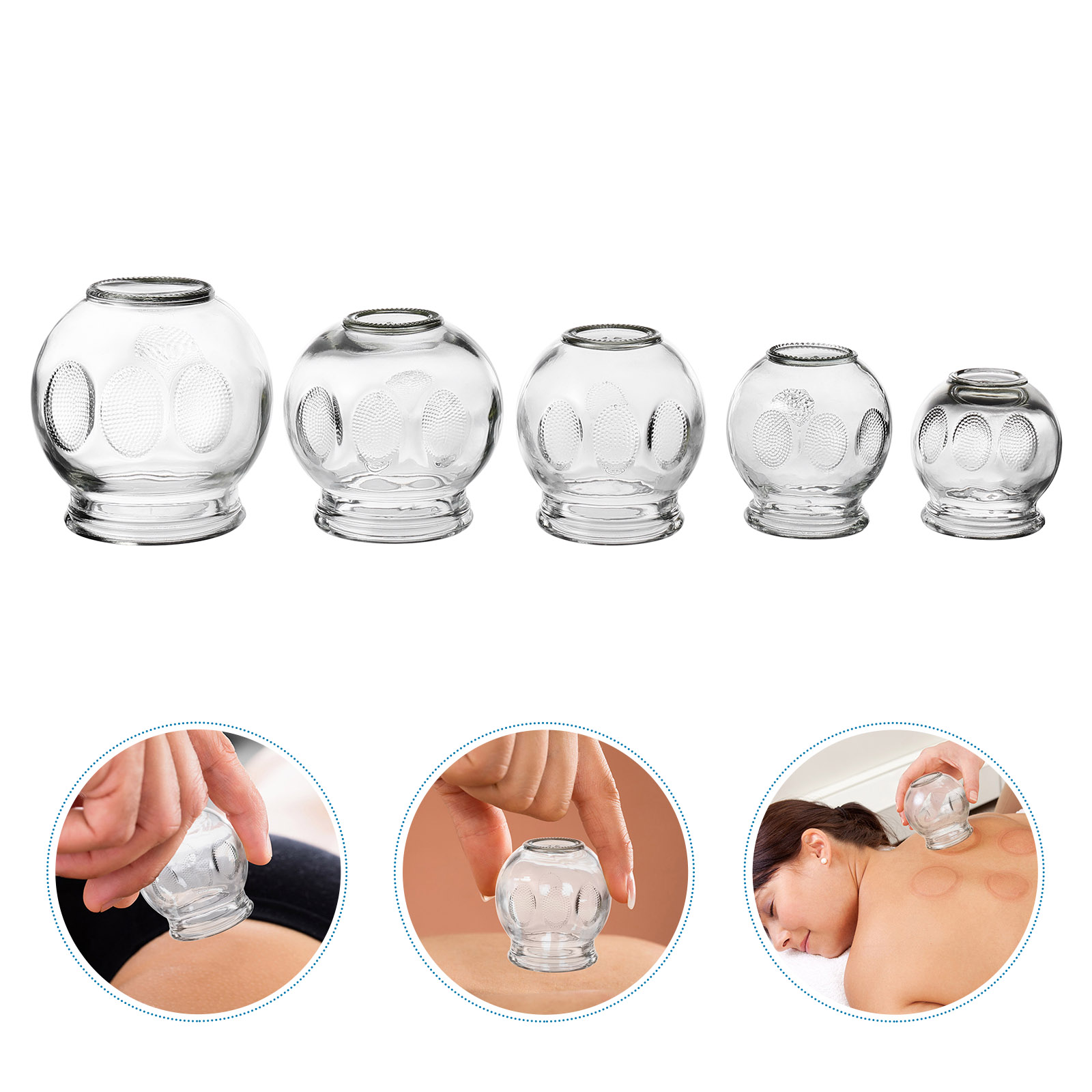 5 Pcs Brand Glas Cupping Jar Chinese Cupping Cups ... – Vicedeal