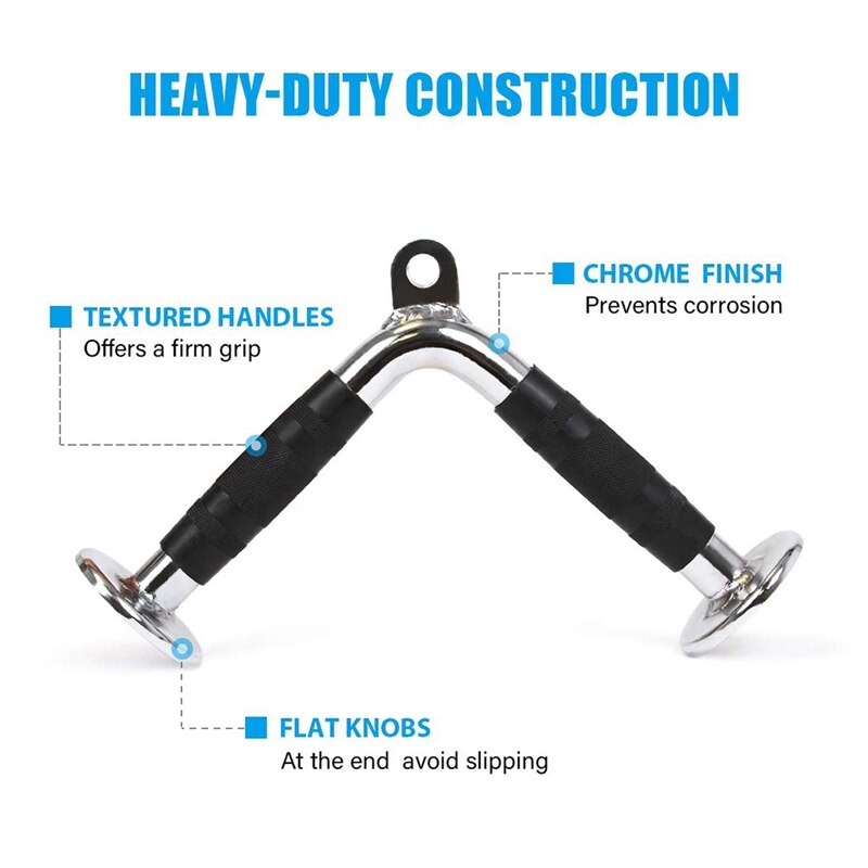 Uclio LAT Pull Down Attachment Tricep Rope Pull Do... – Grandado