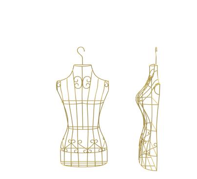 Model Props Female Half Length Gold Mannequin Wedd... – Grandado