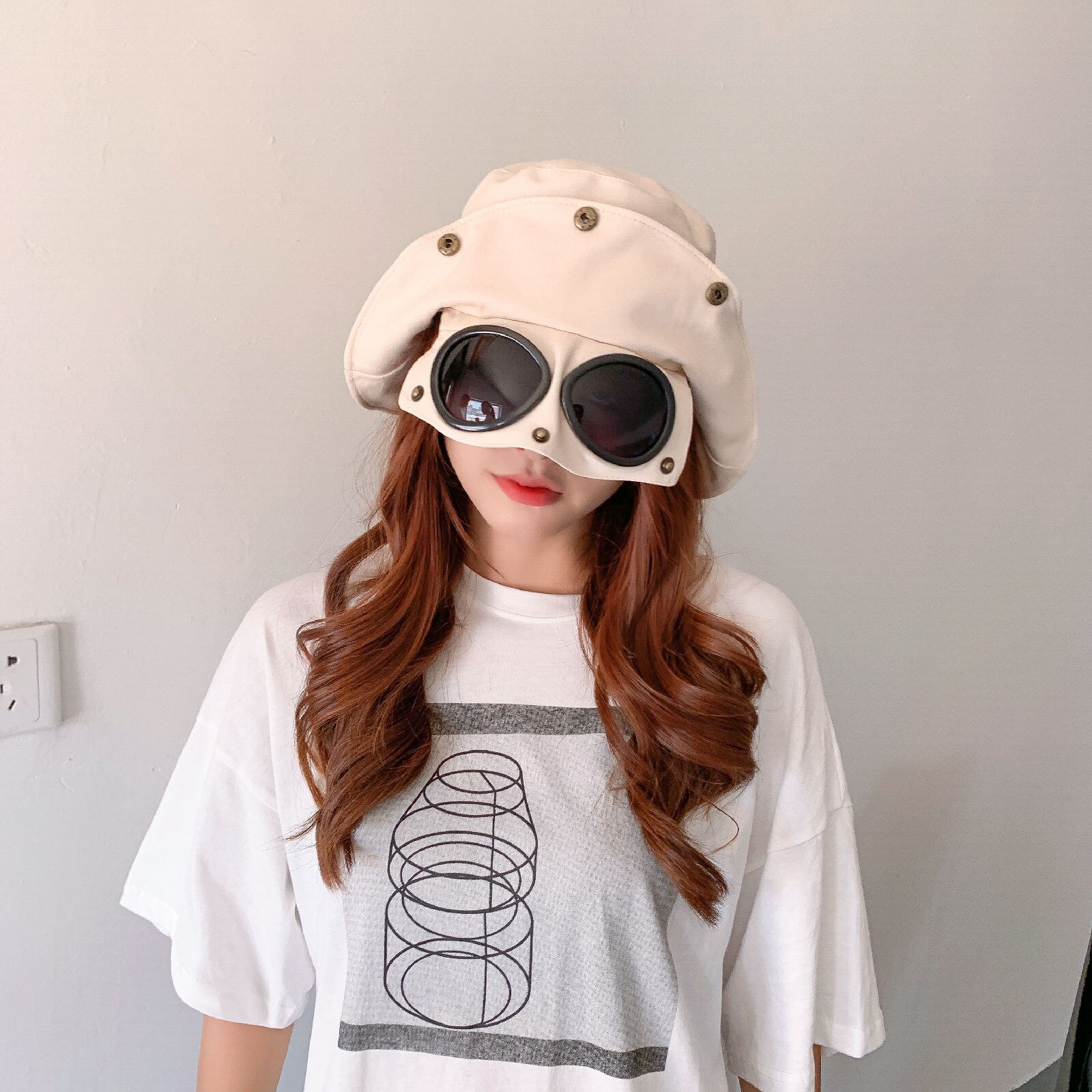 Aviator Goggles Bucket Hat Women Spring Travel Hip... – Vicedeal