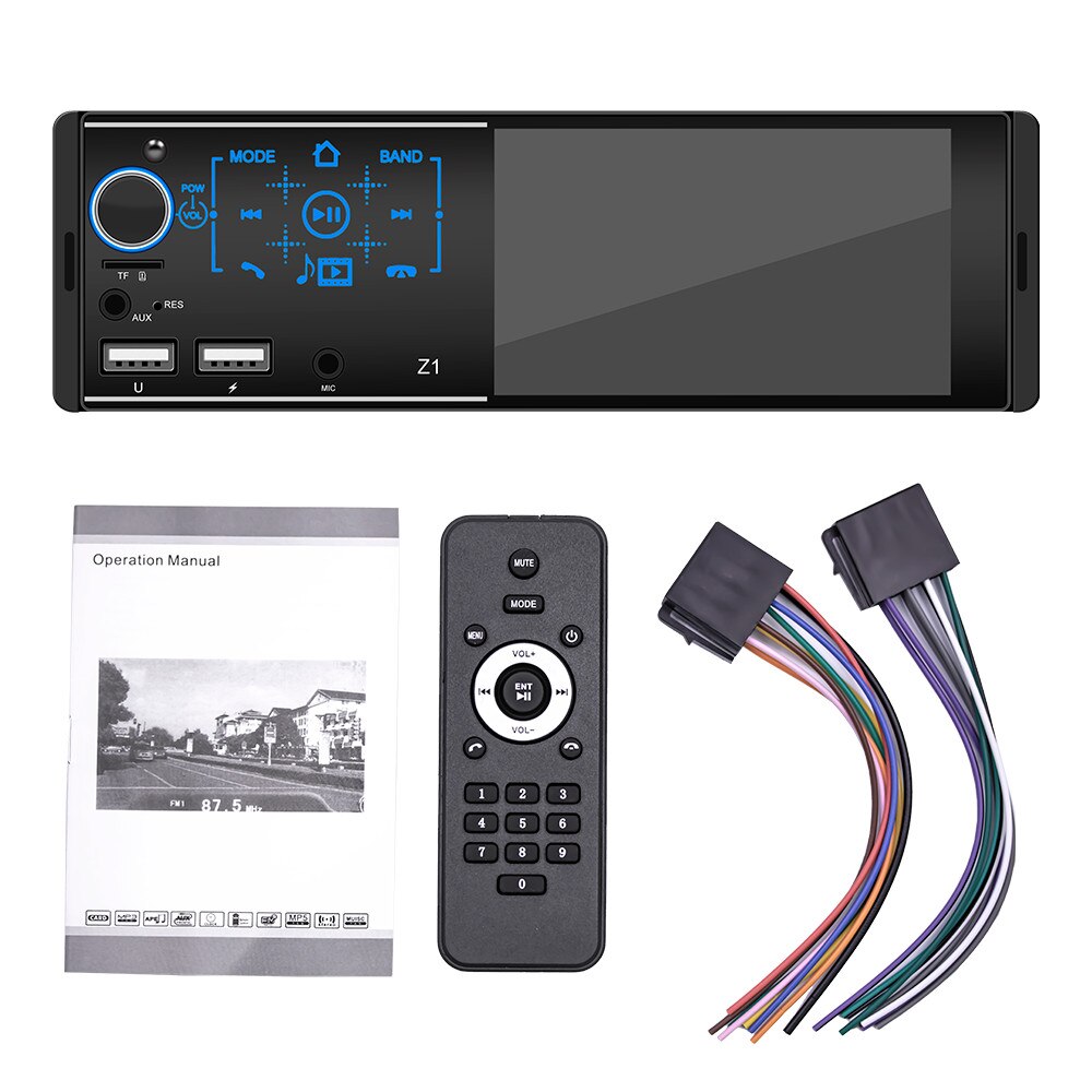 Car MP5 Player 1 Din 4.1" Touch Screen Auto FM Ste... – Grandado