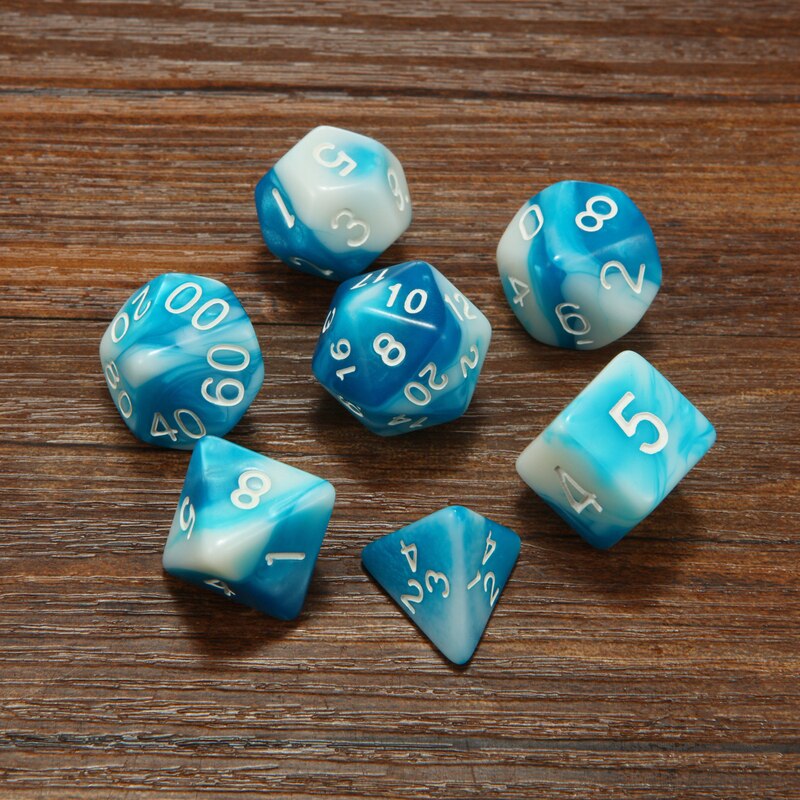 7 Stks/set Veelzijdige Tweekleurig D4 D6 D8 D10 D1... – Vicedeal