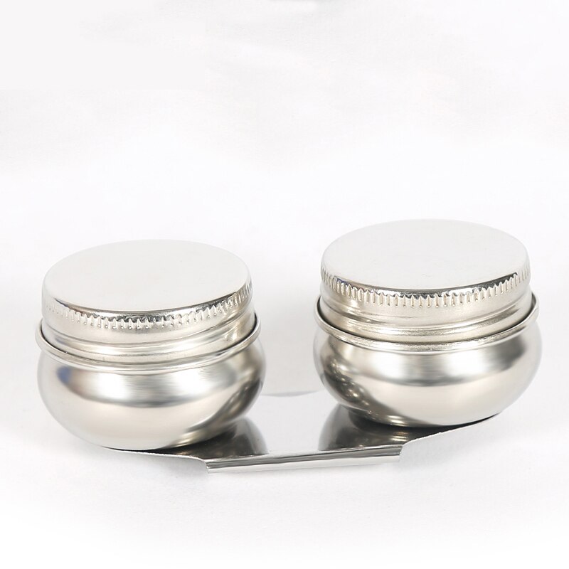 Stainless steel double hole oil pot oil paint pain... – Grandado