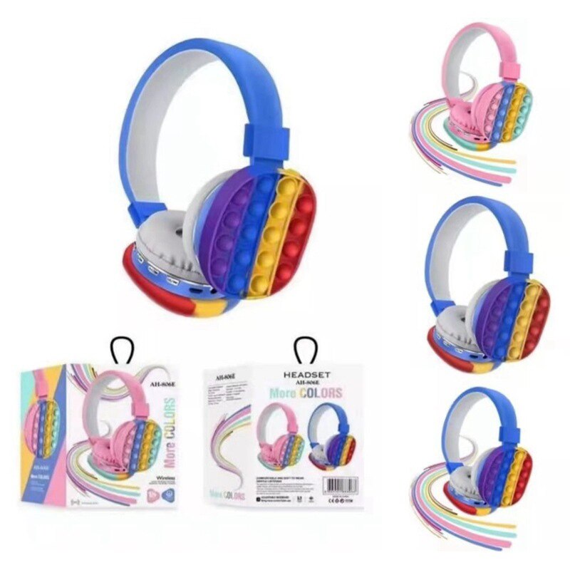 Head-mounted Cute Rainbow Bluetooth Stereo Gaming ... – Grandado