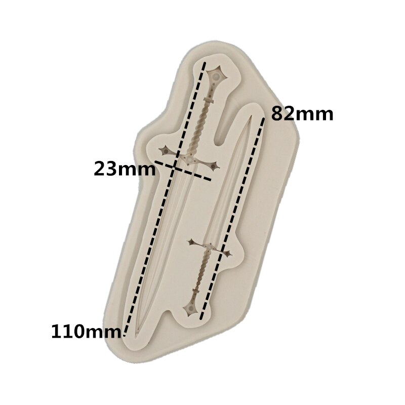 Cute Sword Silicone Resin Mold DIY Cake Pastry Fon... – Grandado