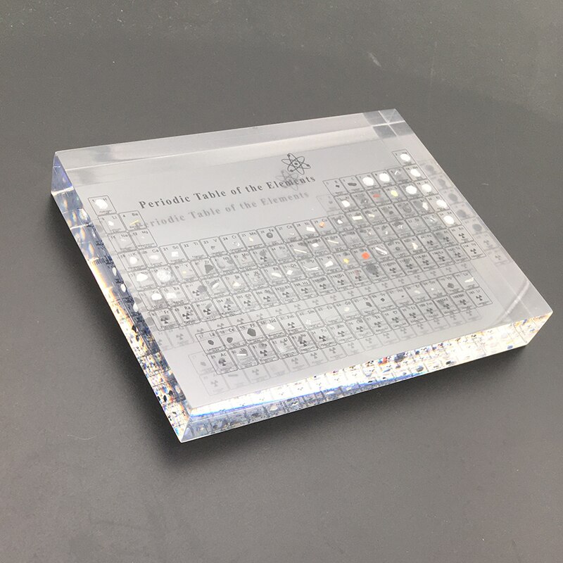 Acrylic Periodic Table Display With Real Elements ... – Grandado