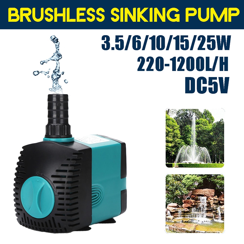 3/6/10/15/25W Ultra-Quiet Submersible Water Founta... – Grandado