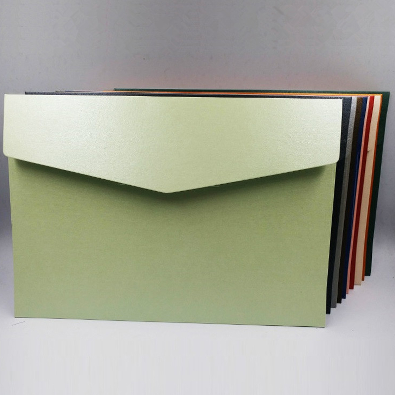 50pcs 18*12.5cm 250gsm Color pearl paper envelopes... – Vicedeal