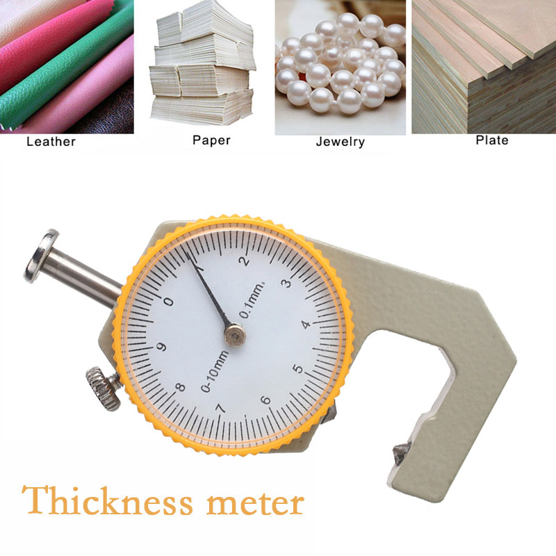Silver Yellow Metal Leather Thickness Meter Width ... – Vicedeal