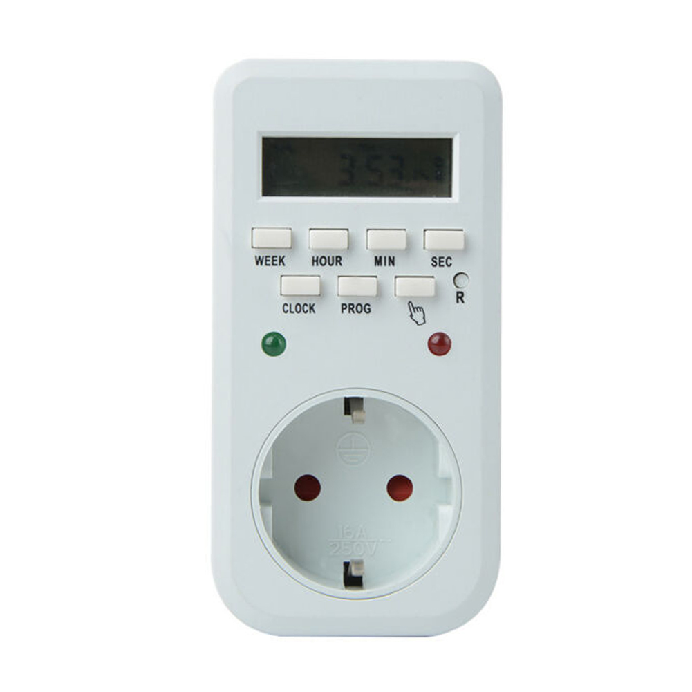 UK/EU Plug LCD Digital Timer Outlet 7 Day Programm... – Grandado