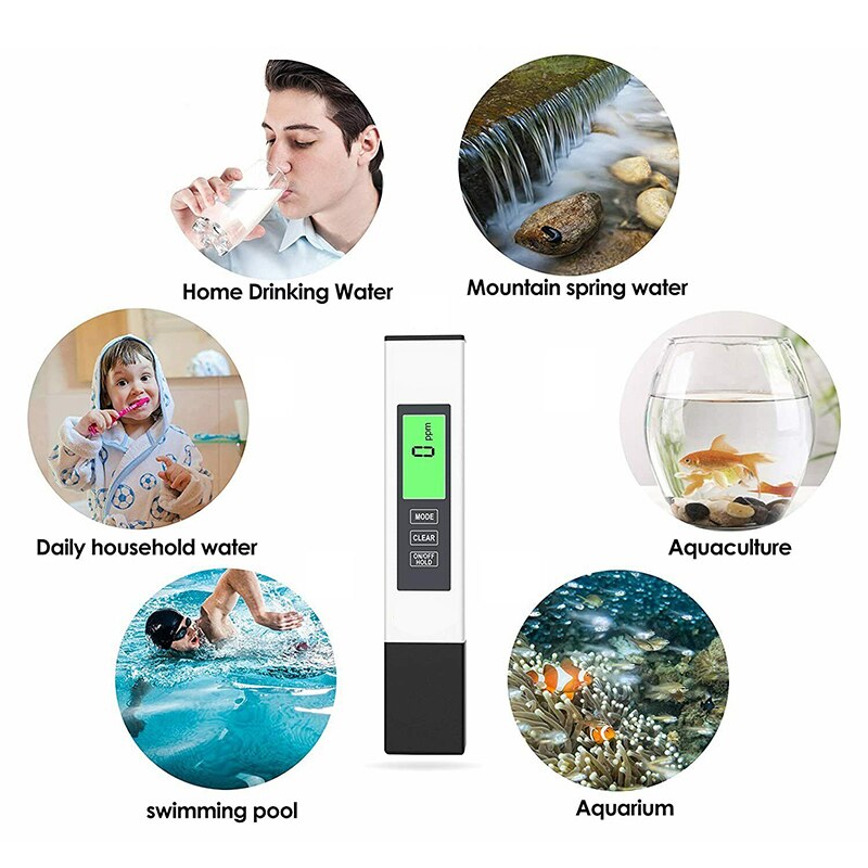 Digital 3in1 TDS & EC PPM Meter Tester EC TDS Mete... – Vicedeal