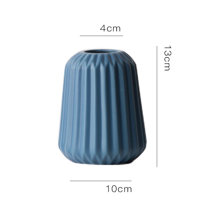 modern Nordic style Ceramic vase geometric color F... – Grandado