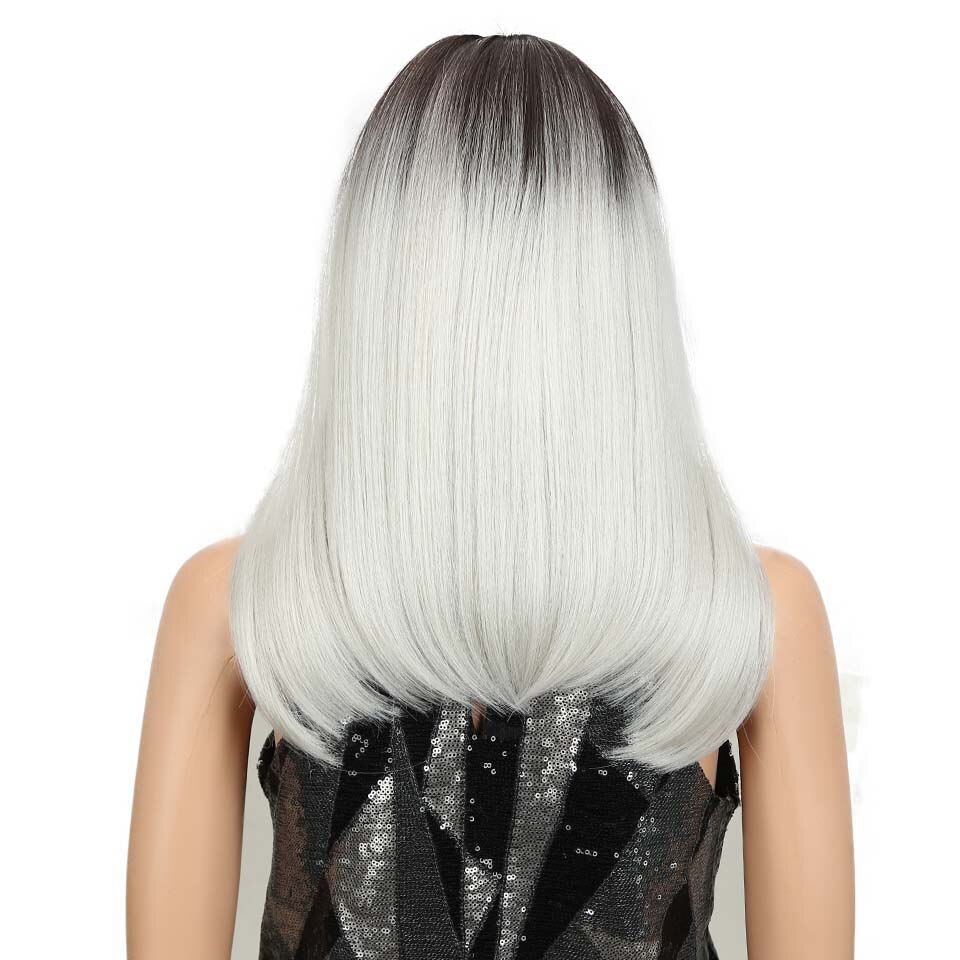 magic Straight Synthetic Lace Front wig Middel Par... – Grandado