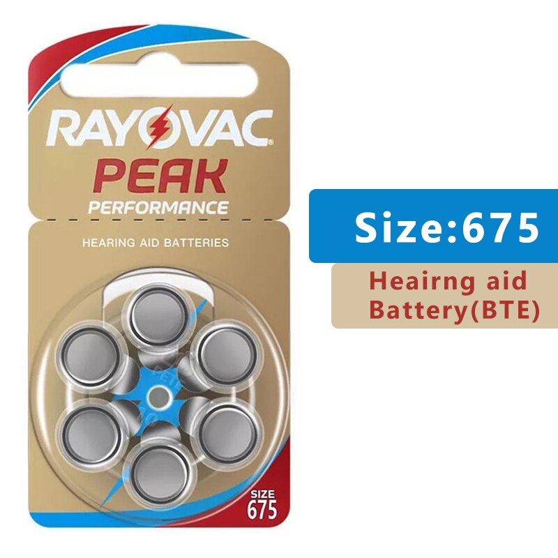 Hoortoestellen Batterij 675 60 Pcs Rayovac Batteri... – LovingPrices