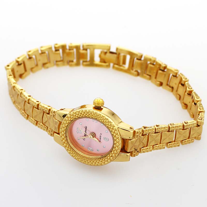 Chaoyada Armband Horloges voor Dame Mode Jurk Goud... – Grandado