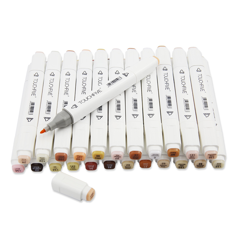TOUCHFIVE 24 Color Art Markers Set Dual Brush Pens... – Grandado