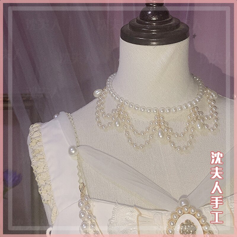 lolita Original Neckwear Girl Tea Party Cosplay Pa... – Grandado