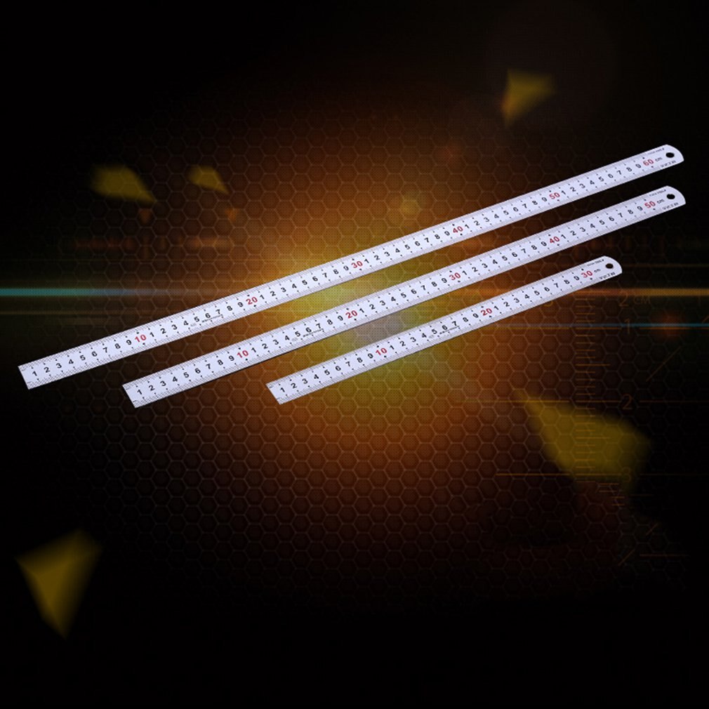 30cm,50cm,60cm Double Side Ruler Stainless Steel M... – Grandado
