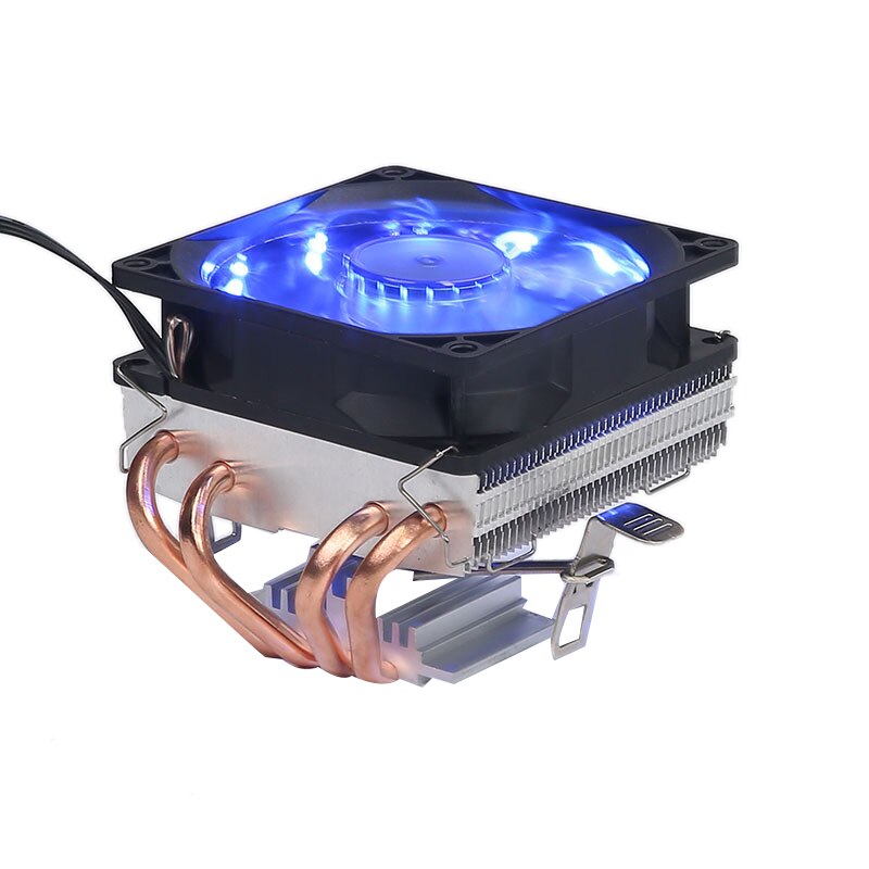 4 Heatpipes CPU Cooler 3Pin PWM LED 90mm Cooling F... – Grandado