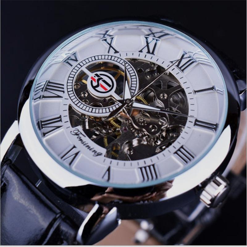 Gold Men Mechanical Clock Montre Homme Man Busines... – Grandado