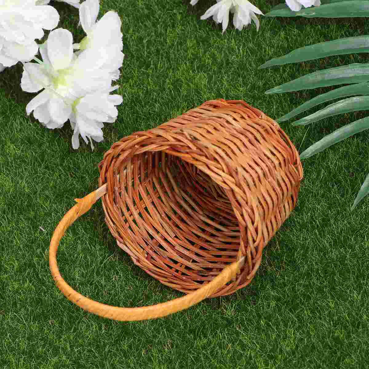1PC Mini Decorative Basket Weaving Props Basket Ea... – Grandado