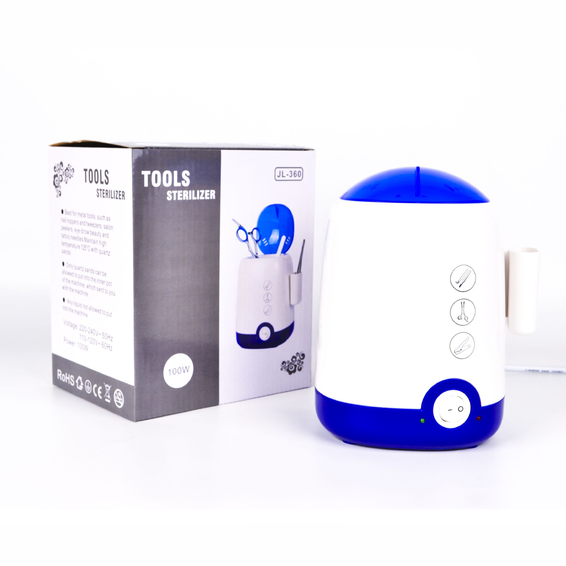 Glass Bead Nail Sterilizer Tools Cleaner Pot for M... – Grandado