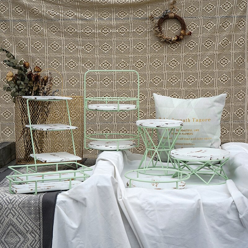 SWEETGO thuis opslag rekken groene metalen + wit h... – Grandado