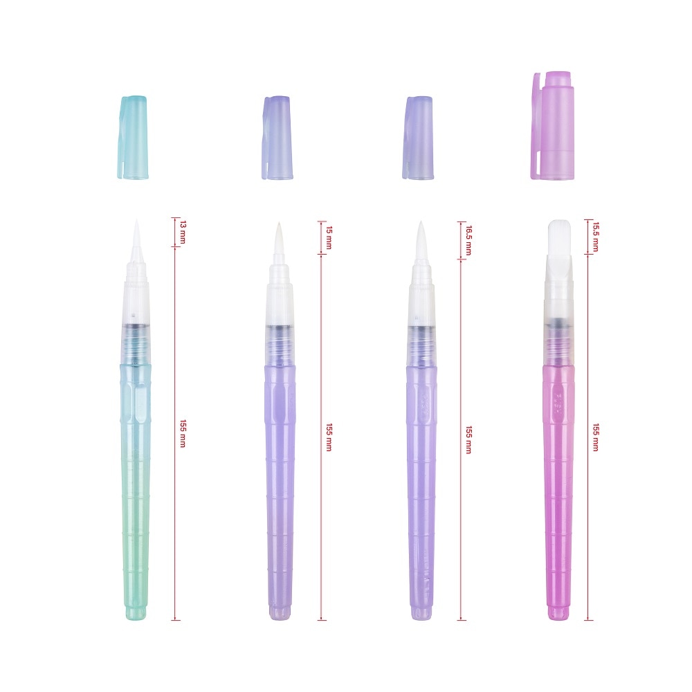 4pcs/set Portable Water Brush Watercolor Soft Nylo... – Grandado