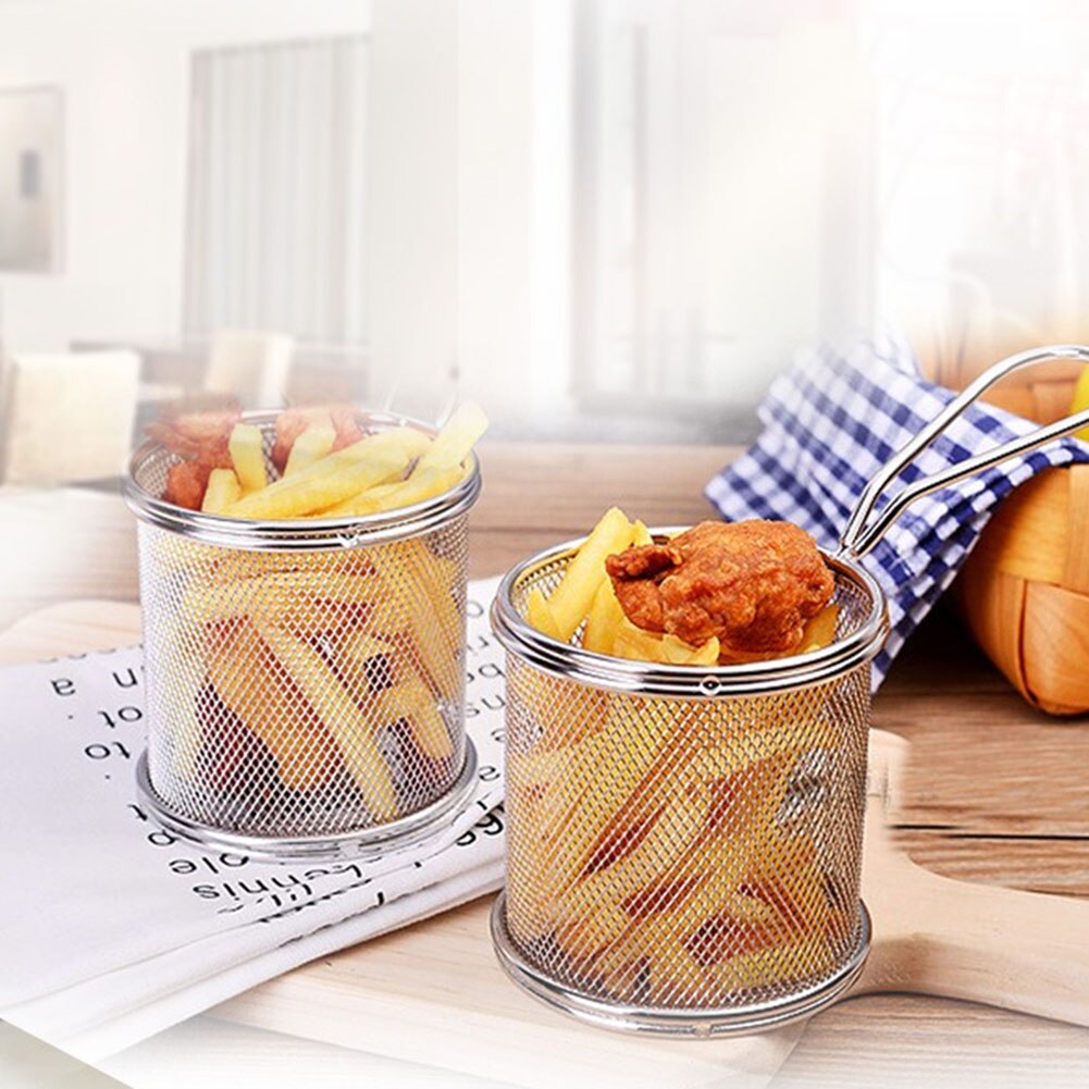 Rvs Frituurmand Keuken Aardappel Chips Mini Bak Ma... – Grandado