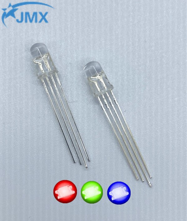 20 st 5mm fullfärgsledning rgb röd / grön / blå ge... – Grandado