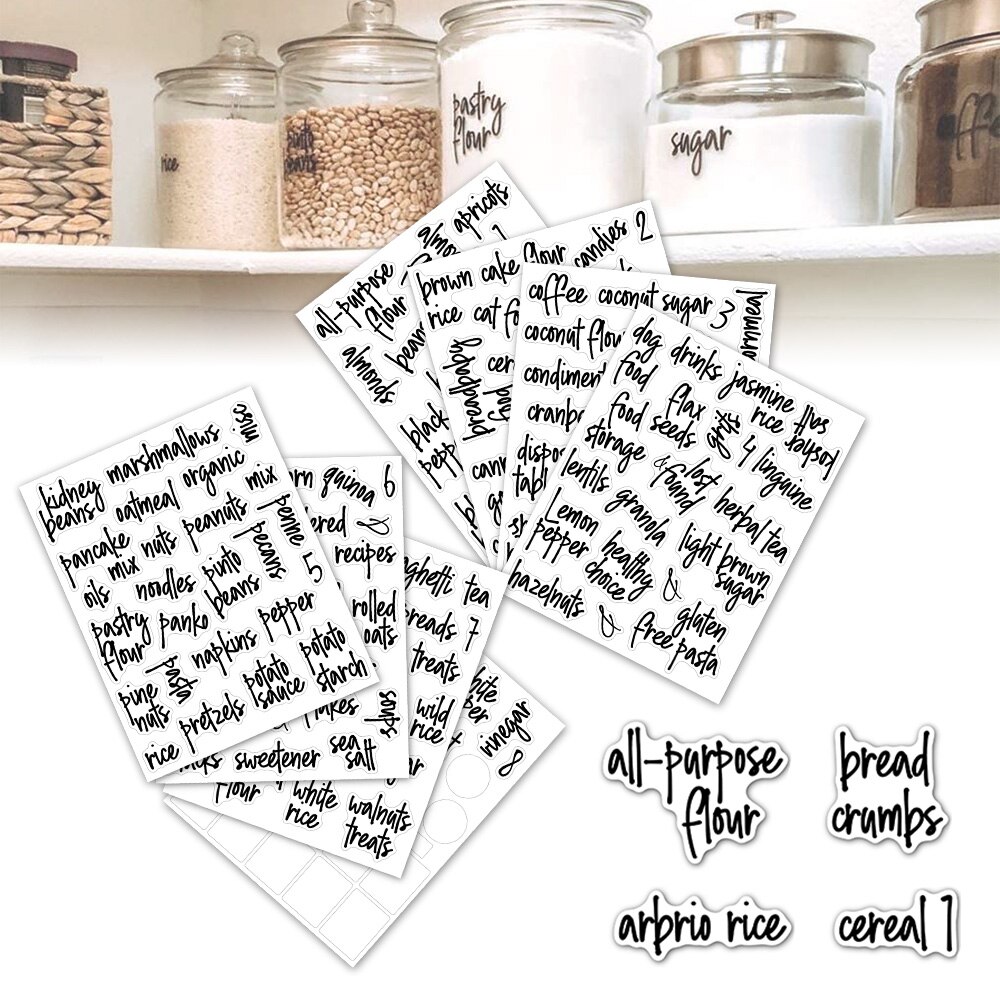 168pcs Pantry Label Sticker For Containers Preprin... – Vicedeal