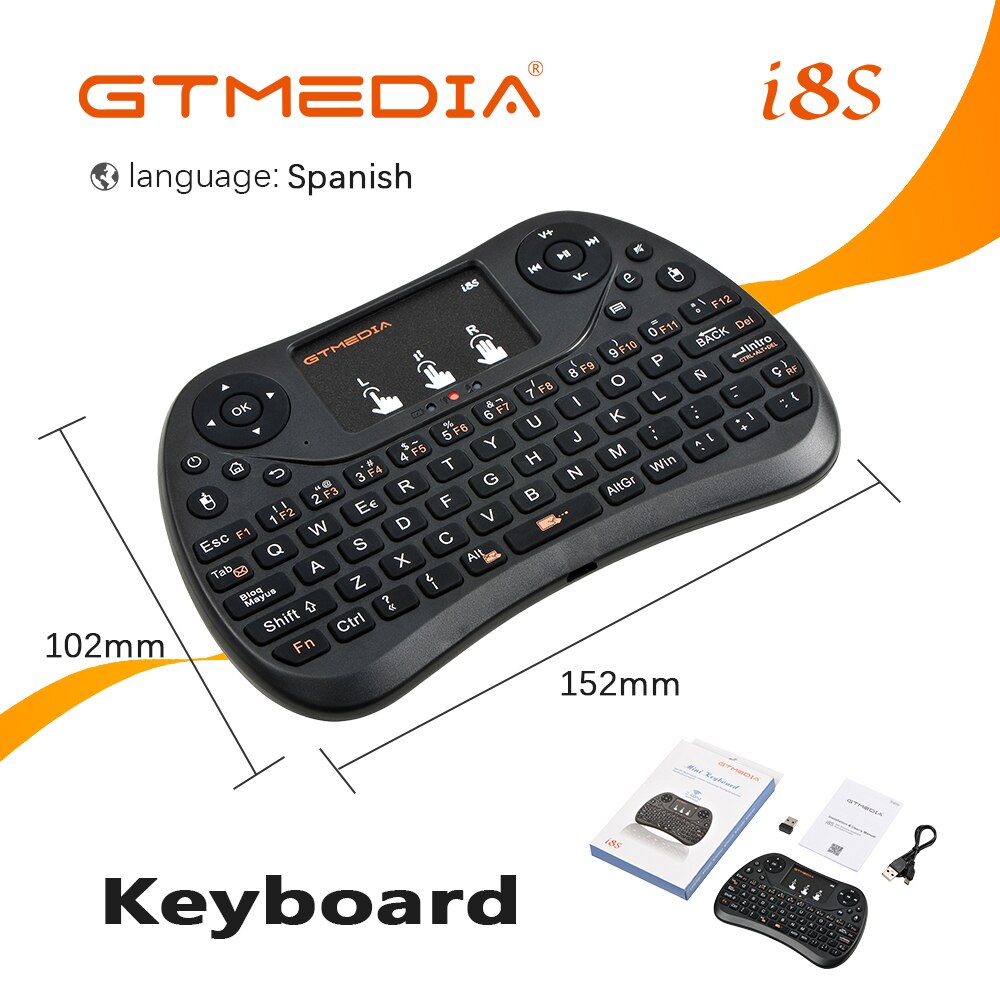 2.4G Mini Wireless Keyboard Spanish English Air Mo... – Grandado