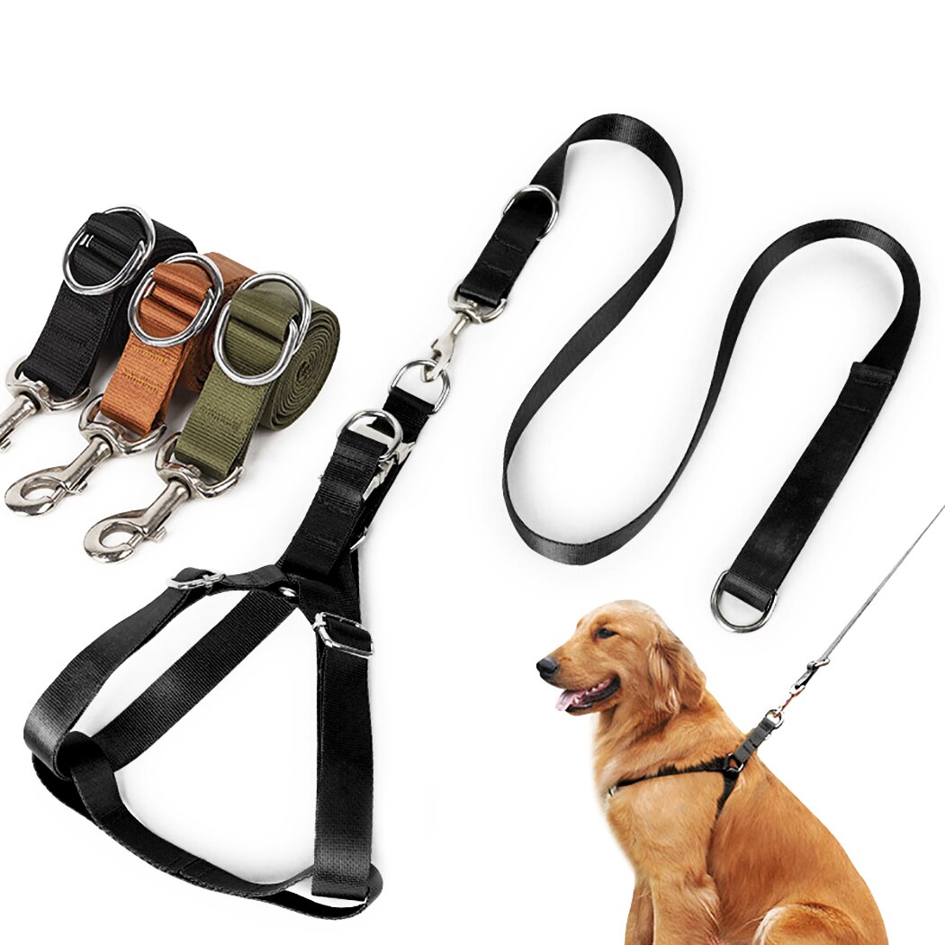 Heavy Duty Dog Pet Harness Collar Adjustable Padde... – Grandado
