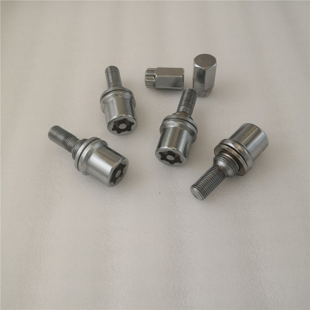Chrome Anti-theft Wheel Screw Bolt Lock Nut Key Ad... – Grandado
