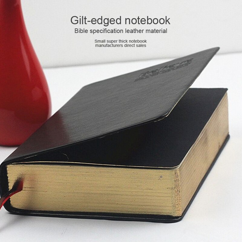 240sheets Bible Leather Notebook Vintage Gilt-edge... – Grandado